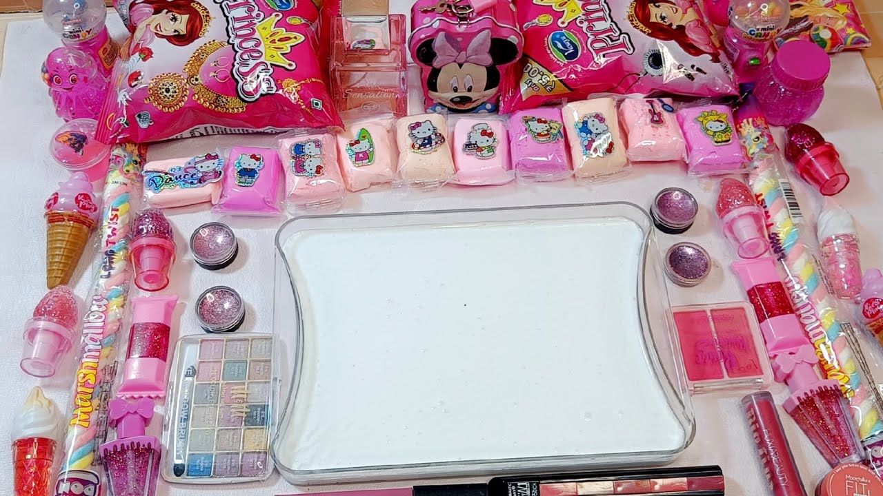 PINK CHALLENGE Satisfying Video l How to make Pink Colour into Mixing ...