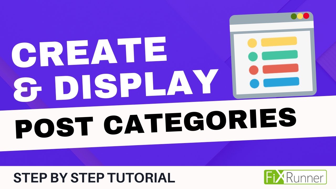How To Create And Display Post Categories In WordPress - YouTube