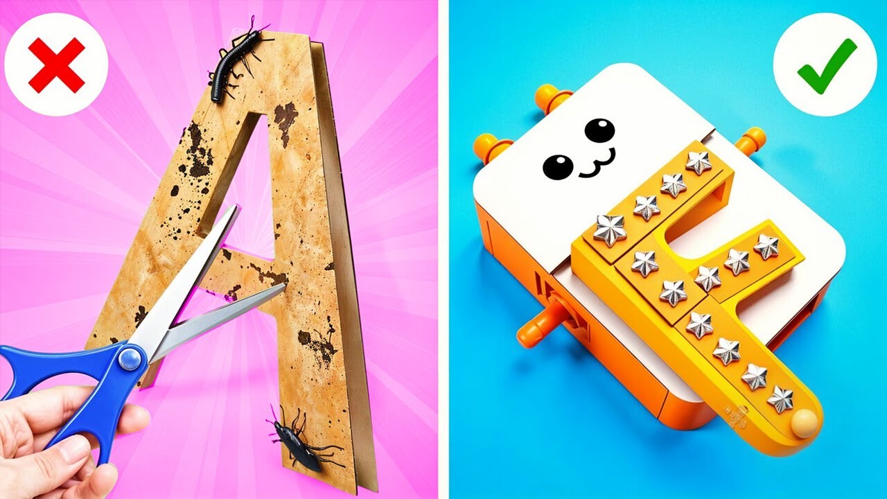 WOW DIY CRAFTS FOR SCHOOL!|Popular vs Smart Cardboard Ideas For ...