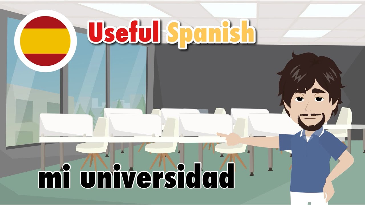 Learn Useful Spanish: Mi universidad - My University - YouTube