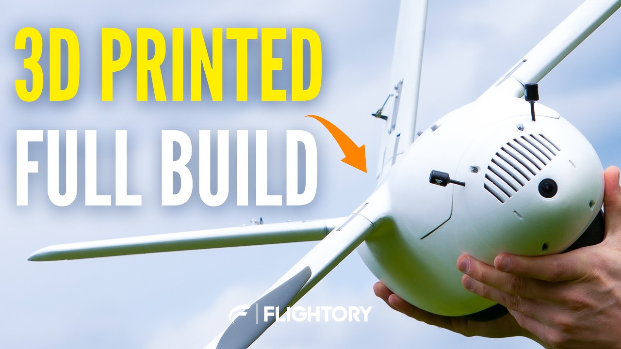 Build Your Own 3D Printed Fixed-Wing Drone | Moose - YouTube