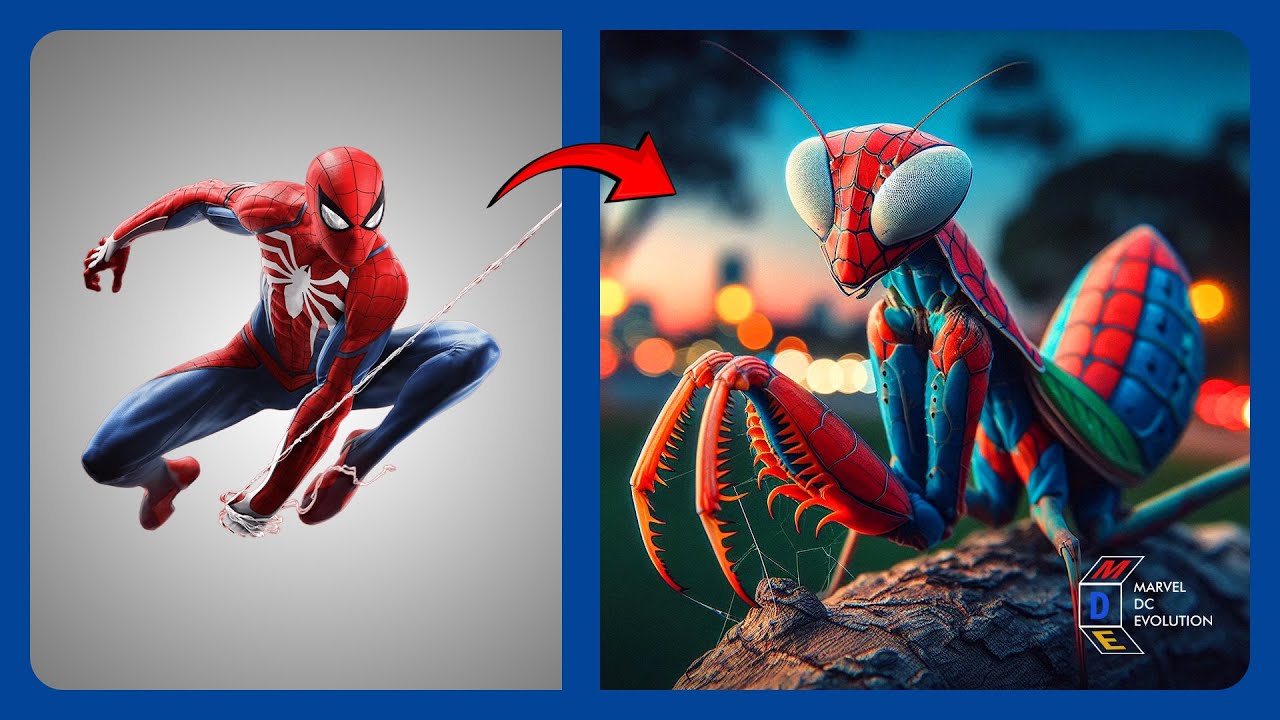 AVENGERS but as a MANTIS (MARVEL & DC Characters Transformation) - YouTube