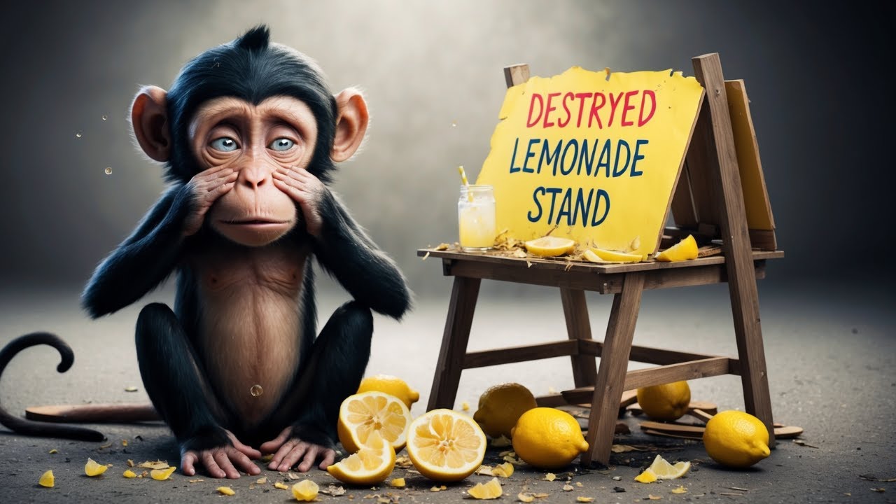 Poor Monkey's Friends Destroy His Lemonade Stand, But He Doesn't Give ...
