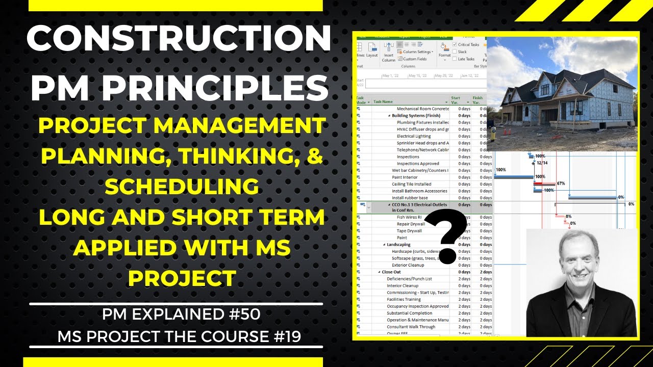 CONSTRUCTION PM PRINCIPLES: PLANNING, THINKING & SCHEDULING, LONG AND ...