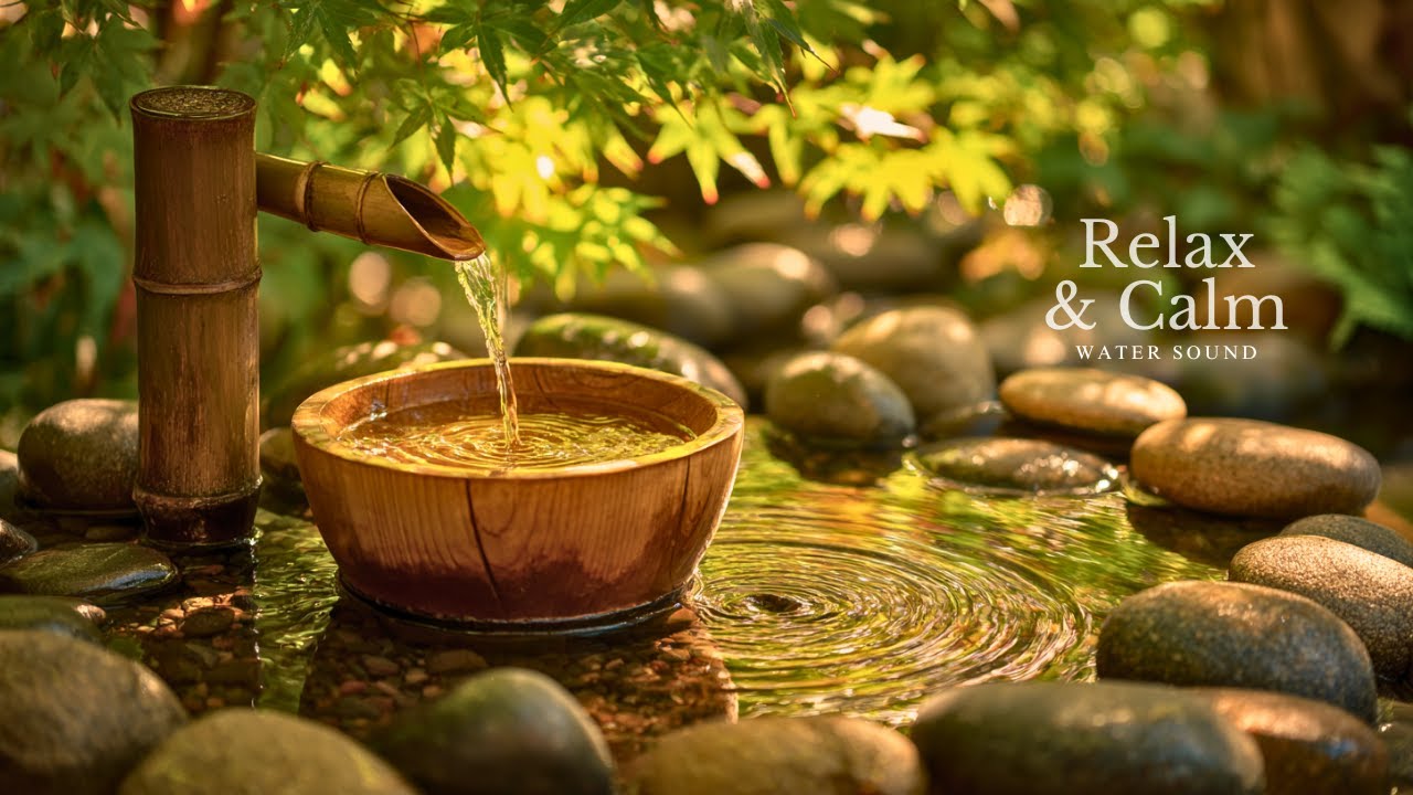Healing Piano & Nature Water Sounds 🌿 Calming Music for Deep Sleep ...