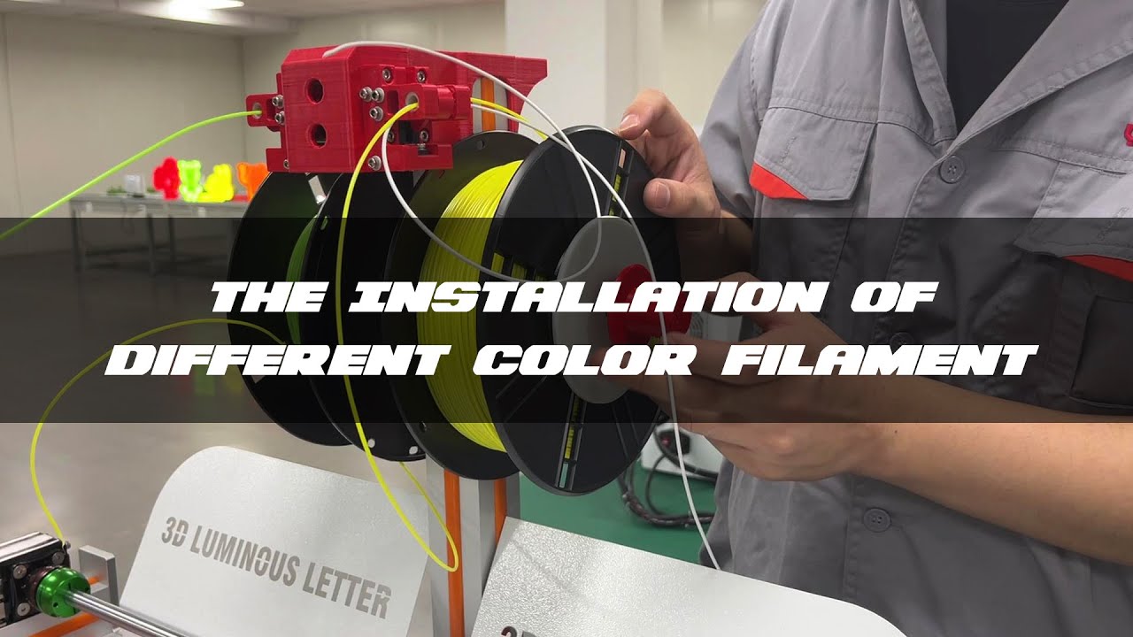 The Installation of Different Color Filament - YouTube