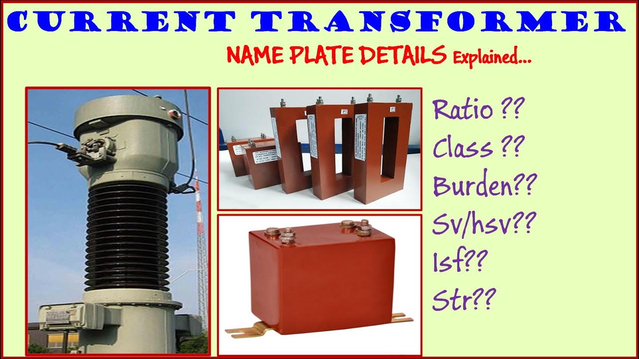 Current Transformer | Name plate details explained - YouTube