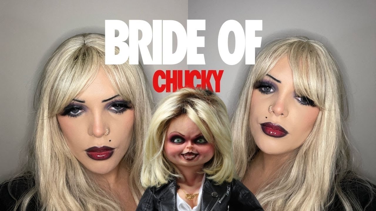 bride of chucky halloween makeup 🔪🩸 - YouTube