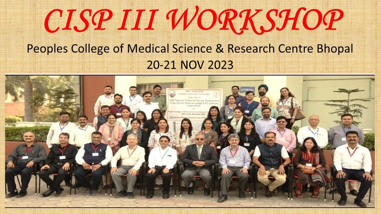Glimpses of CISP 3 Workshop at Peoples College of Medical Sciences ...