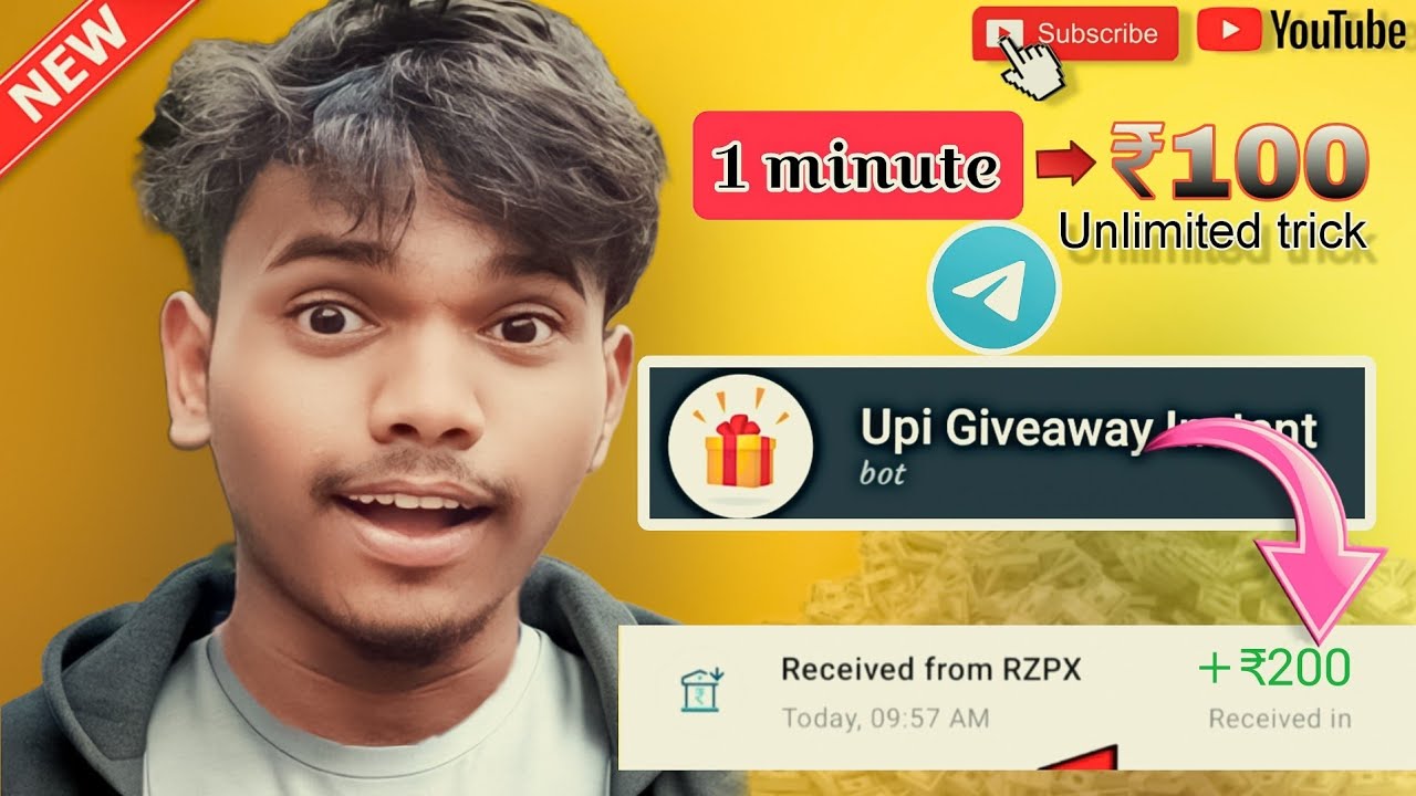 𝐁𝐔𝐆 𝐋𝐎𝐎𝐓 ₹200 // UPI GIVEAWAY INSTANT// 𝐔𝐍𝐋𝐈𝐌𝐈𝐓𝐄𝐃 𝐓𝐑𝐈𝐂𝐊//𝐍𝐄𝐖 𝐂𝐎𝐋𝐎𝐔𝐑 𝐏𝐑𝐄𝐃𝐈𝐂𝐓𝐈𝐎𝐍 𝐆𝐀𝐌𝐄 //𝐁𝐔𝐆 𝐋𝐎𝐎𝐓 ...