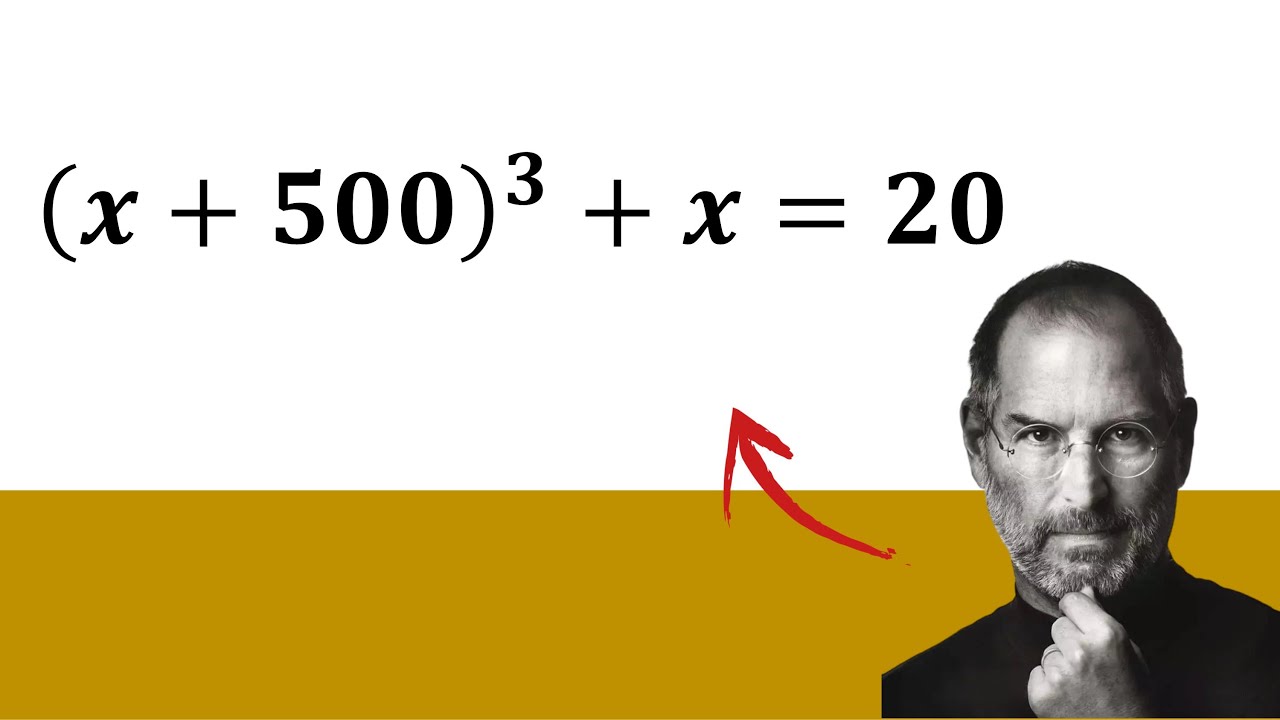 Nice Math Olympiad Algebra Equation | How to Solve? - YouTube