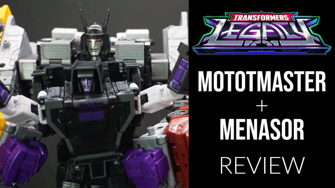 Transformers Legacy Motormaster + Menasor Review - YouTube