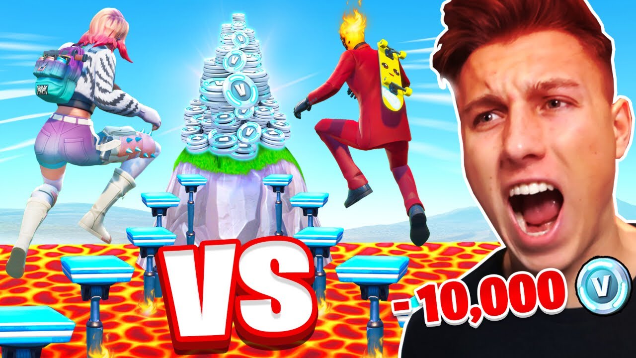 10.000 V-Bucks DEATHRUN in FORTNITE! - YouTube
