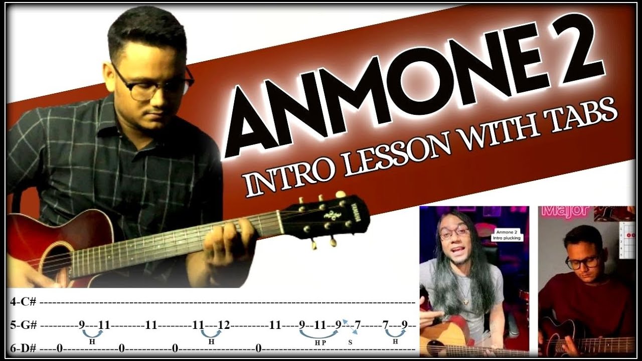 Anmone 2 - Aurthohin | Intro Plucking Lesson With Tabs #instrumental # ...