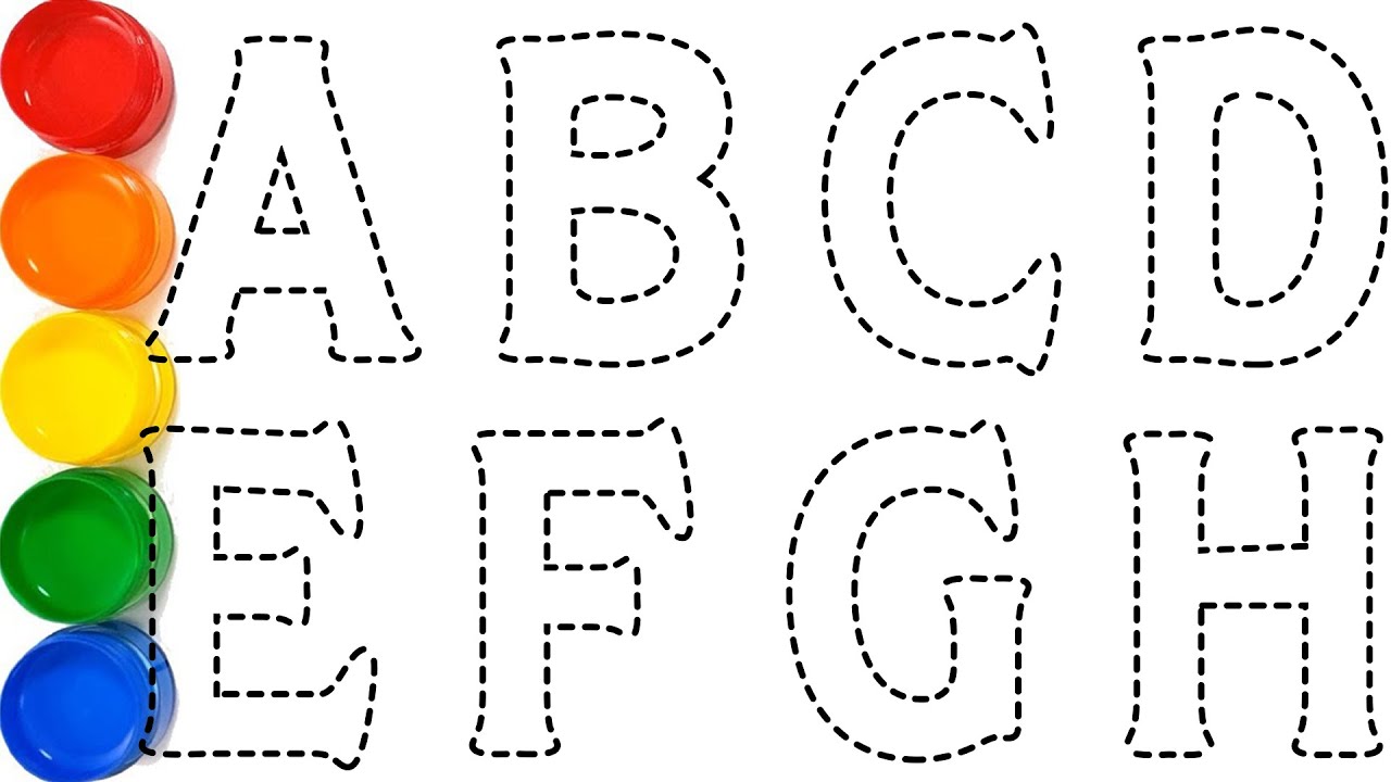 Let's Learn How to Draw & Paint 3D Alphabet A to Z for Children ...