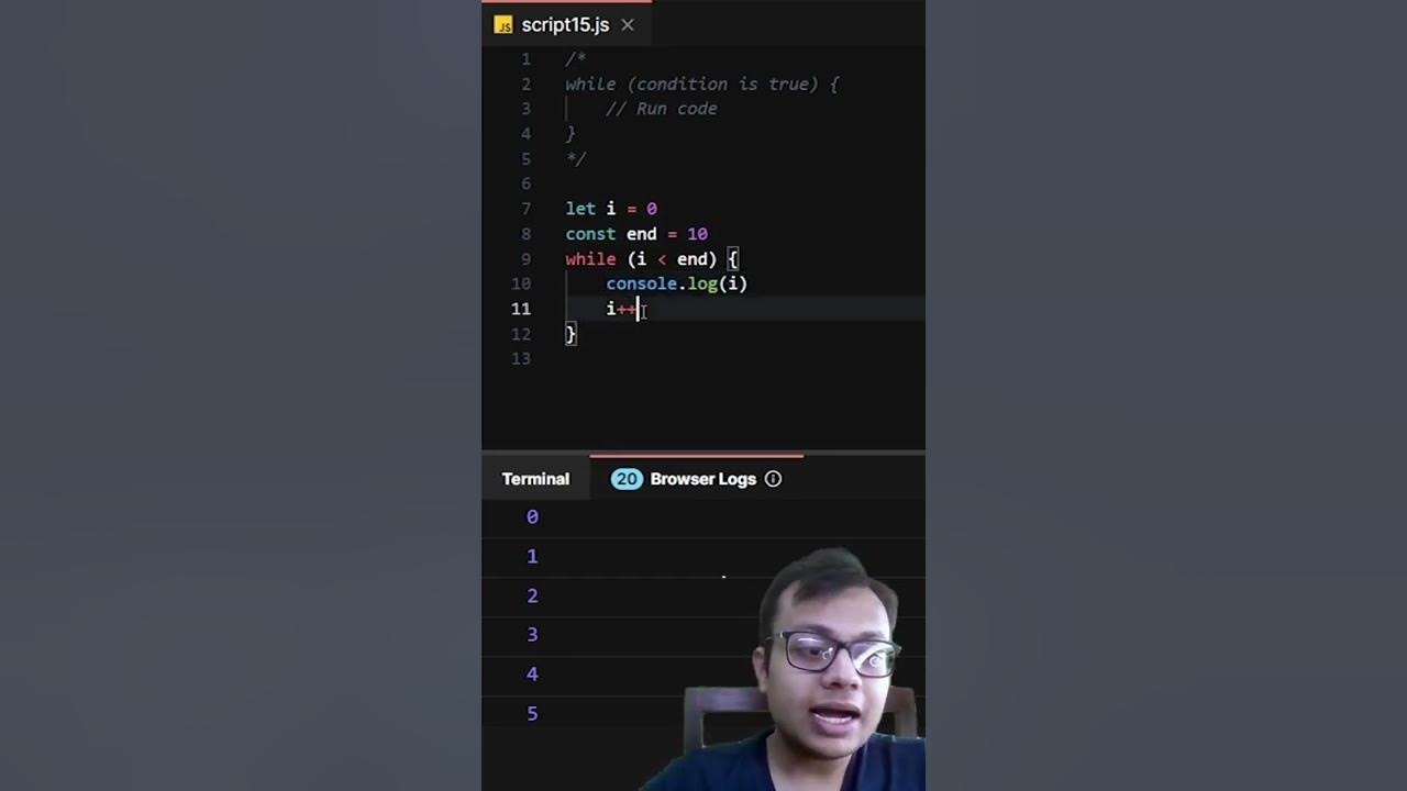 While Loop In Javascript 🔥 Javascriptshorts Javascript Youtube