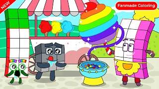 Rainbow Candy | Numberblocks Fanmade Coloring Story | Doovi