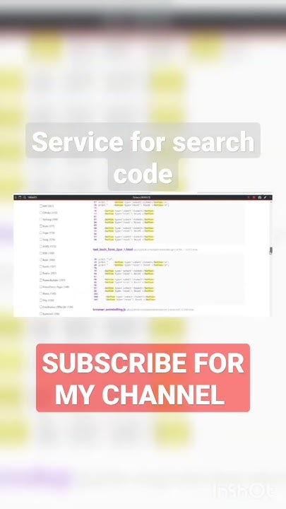 Service searchcode search code #shorts - YouTube