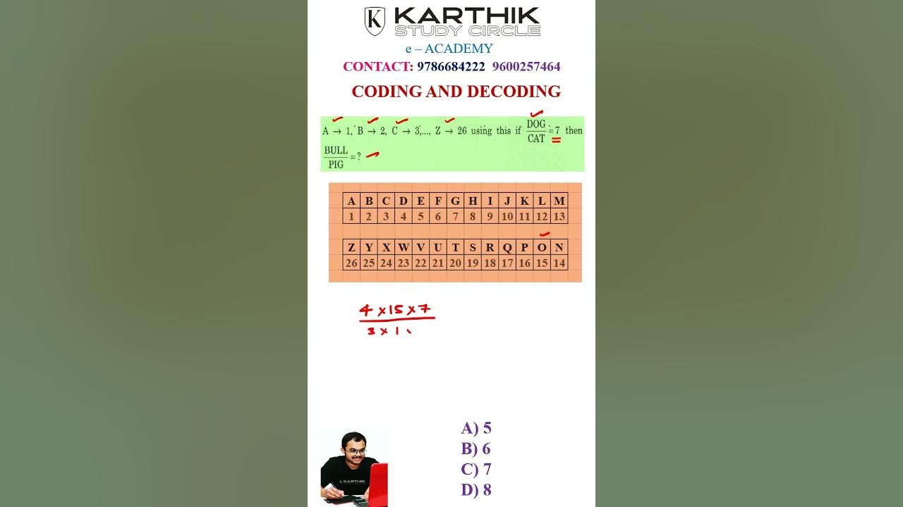 coding and decoding in tamil #ssccgl #rrbntpc #tnpscgroup1 #codinganddecoding #tnusrb - YouTube