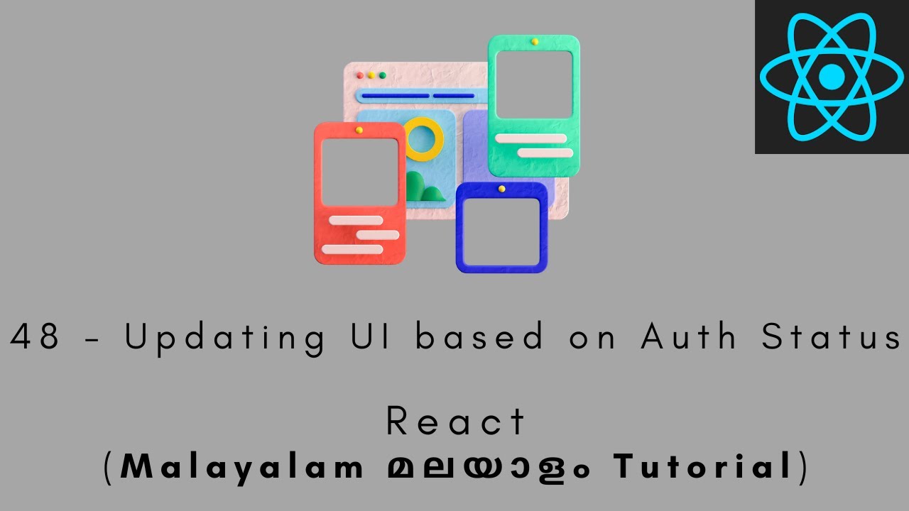 React MALAYALAM TUTORIAL 48 Updating UI Based On Auth Status react-malayalam-tutorial-48-updating-ui-based-on-auth-status
