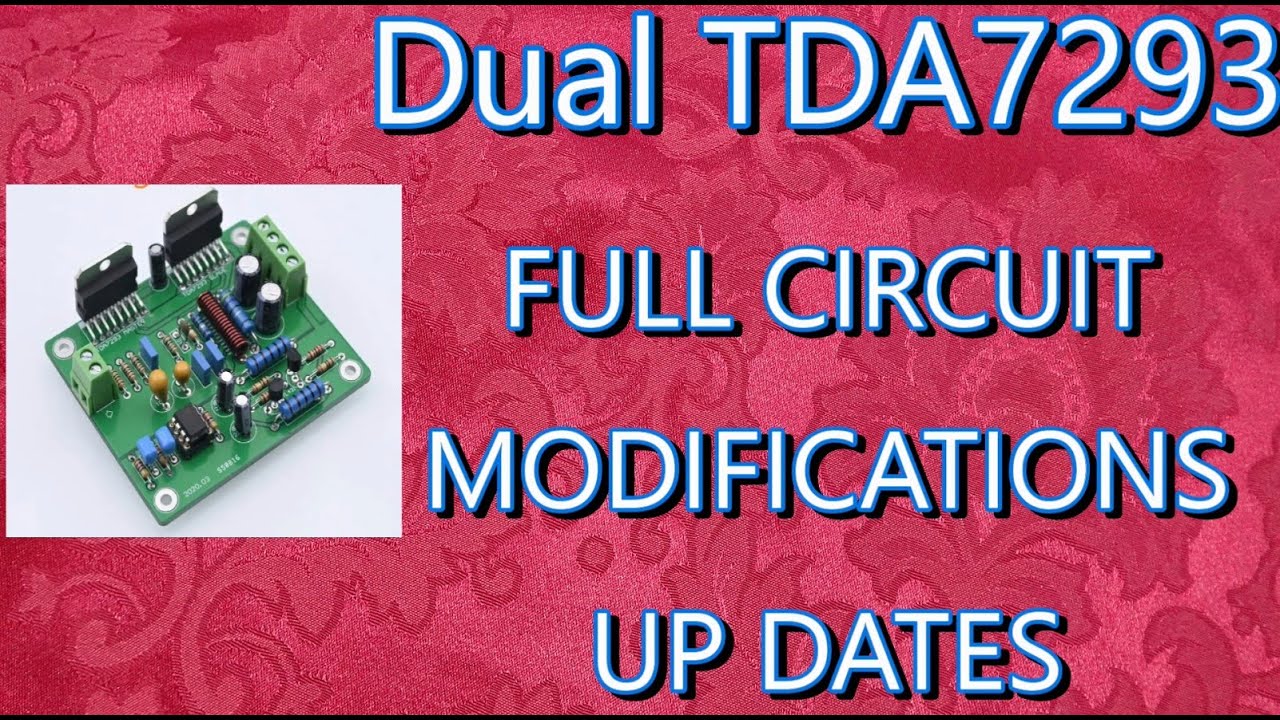 Dual TDA7293. Full circuit diagram, modifications. - YouTube