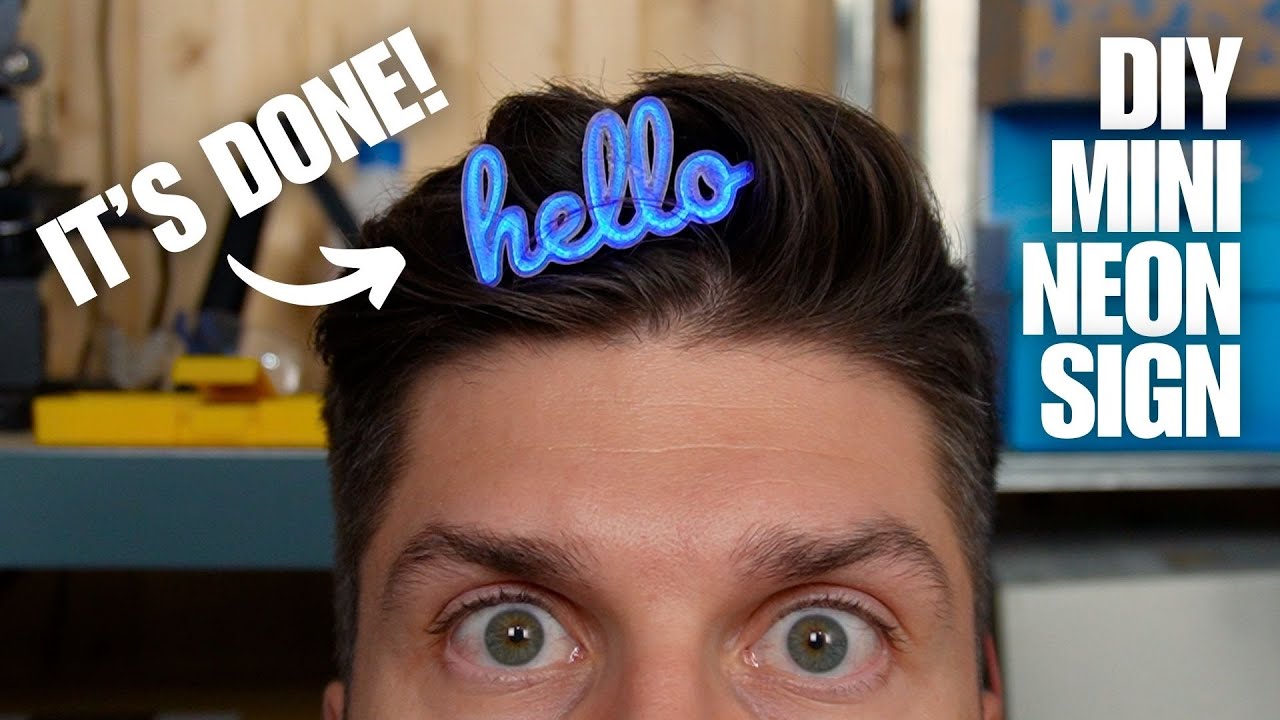 DIY 3D Printed Mini "Neon" Sign - Final Design & Assembly with LED ...