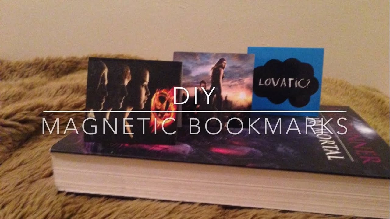 DIY: Magnetic Bookmarks. (Easy & Inexpensive) - YouTube