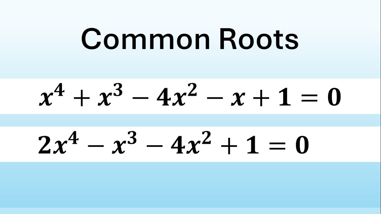 An Outstanding Algebra Problem | Give It A Try! - YouTube