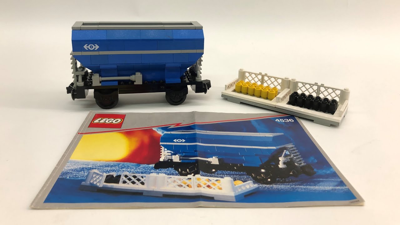 LEGO Train 9V - Blue Hopper Car/4536 - vintage speed build - YouTube