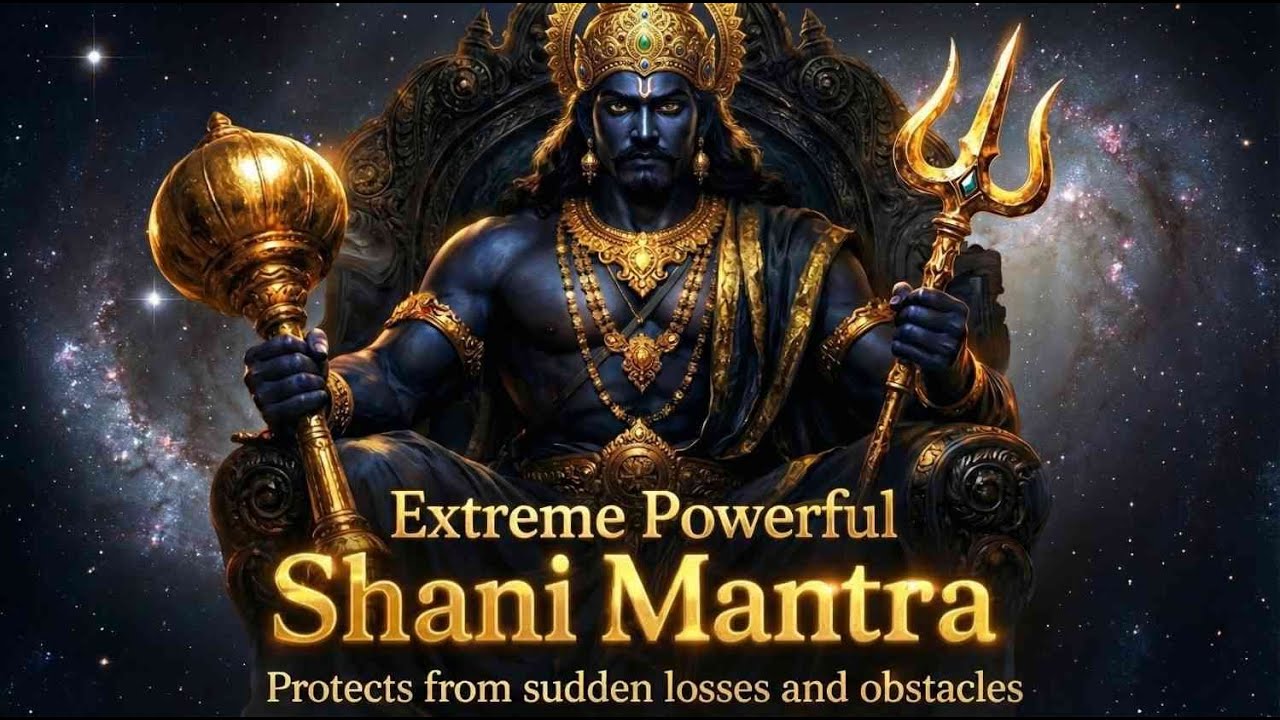 Extreme Powerful Shani Mantra No Music |Nilanjan Sambhasam Raviputram ...