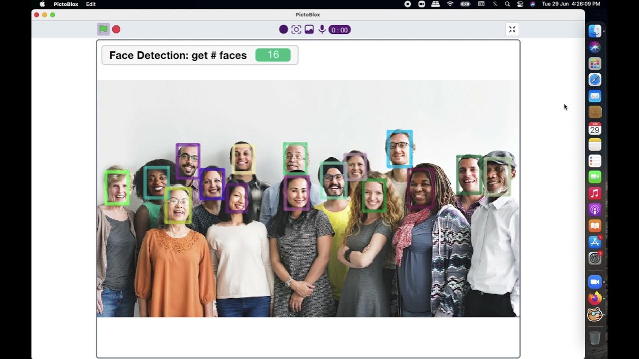 Face tracking using Pictoblox software with AI extensions. - YouTube