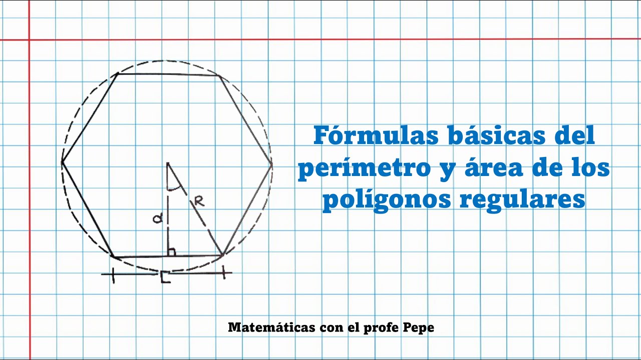 V1. Fórmulas básicas: perímetro y área de los polígonos regulares ...
