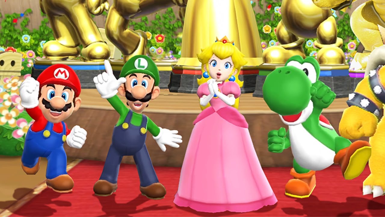 Mario Party 9 Minigames - Luigi Vs Mario Vs Peach Vs Yoshi (Master ...