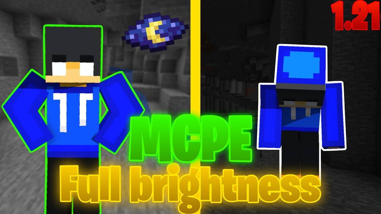 🥰 Get FULL BRIGHTNESS in Minecraft Pocket Edition 1.21 and Up! | night ...