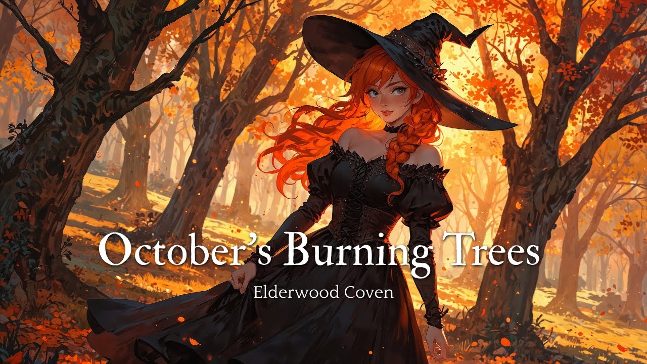 Cozy Autumn Ambience | Fall Music | October's Burning Trees - YouTube