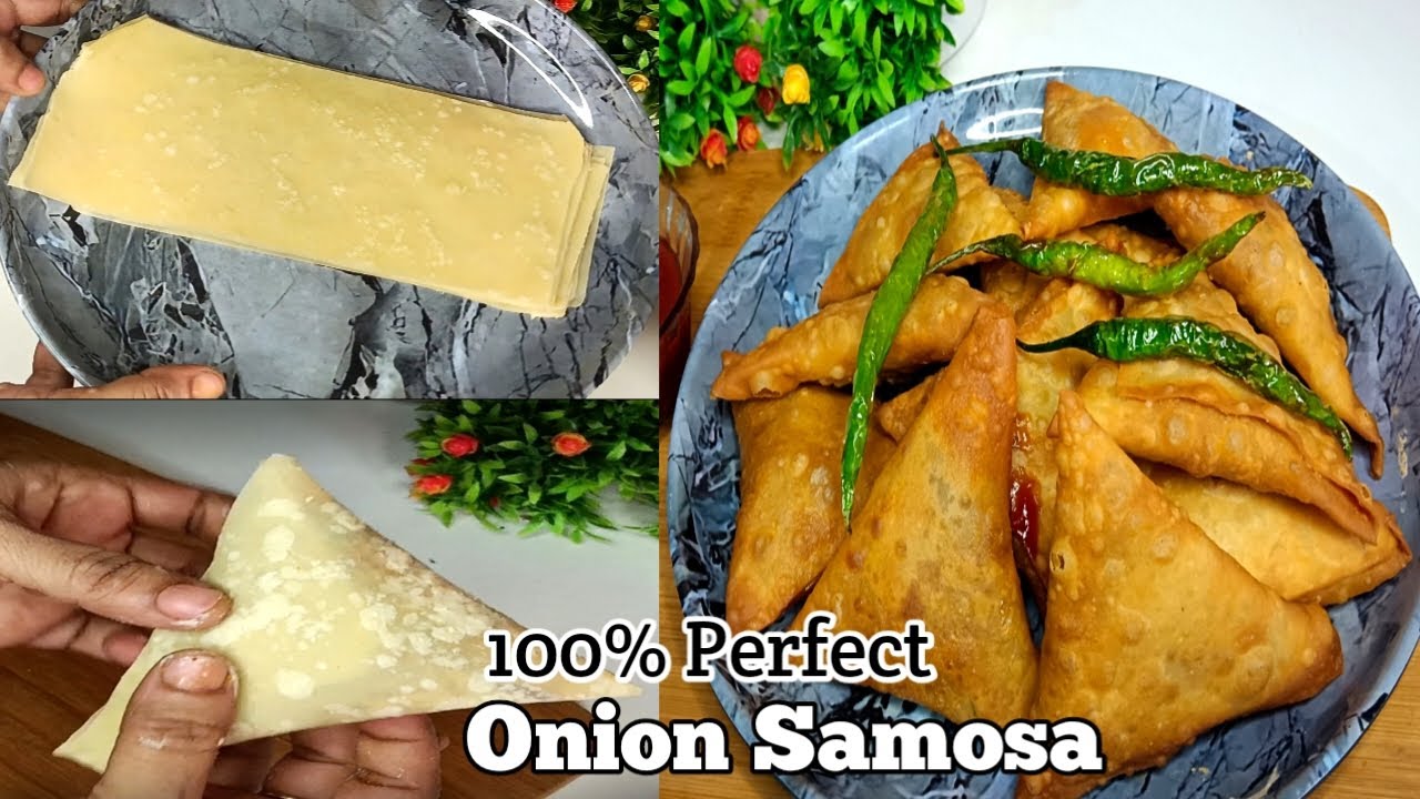 Crispy Onion Samosa Recipe| Onion Samosa With Homemade Sheets - YouTube