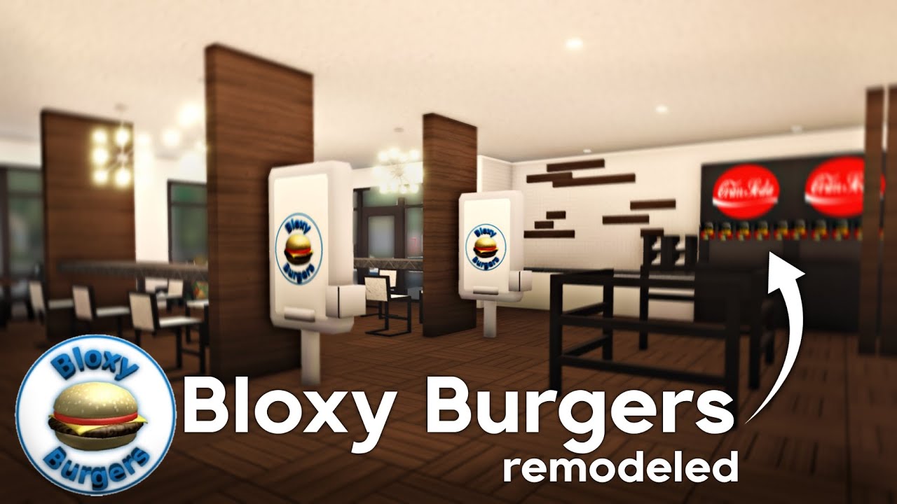 I furnished the interior of my own Bloxy Burgers - YouTube