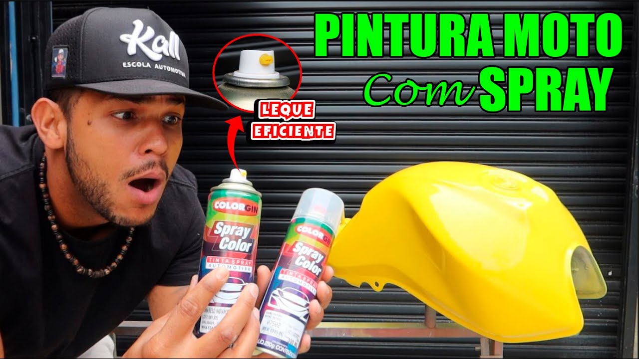 PINTANDO MOTO com SPRAY - PASSO A PASSO SIMPLES - YouTube