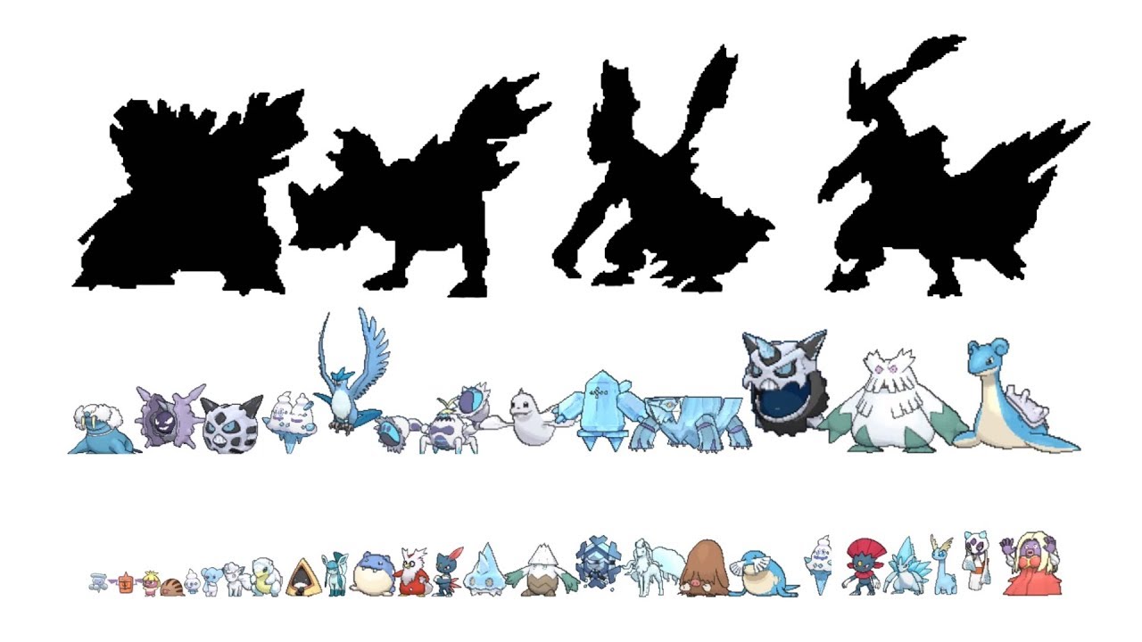 All ICE Pokemon From Smallest to Biggest - YouTube