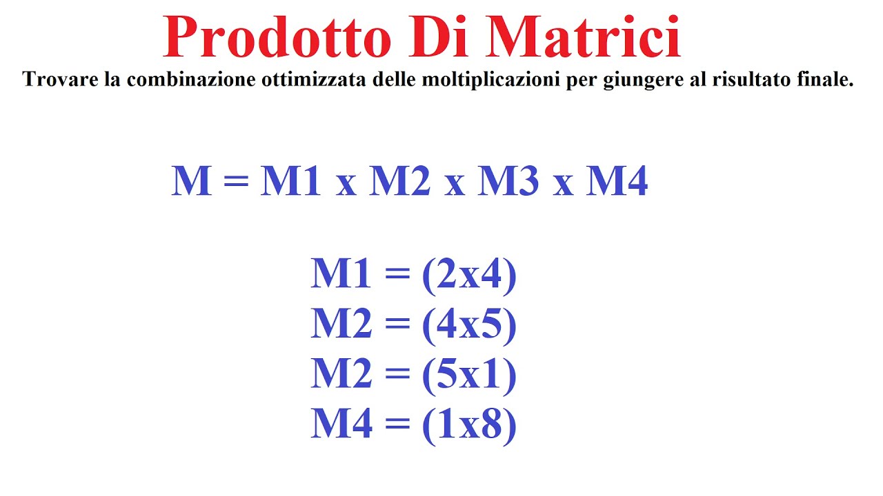 Prodotto Matrici
