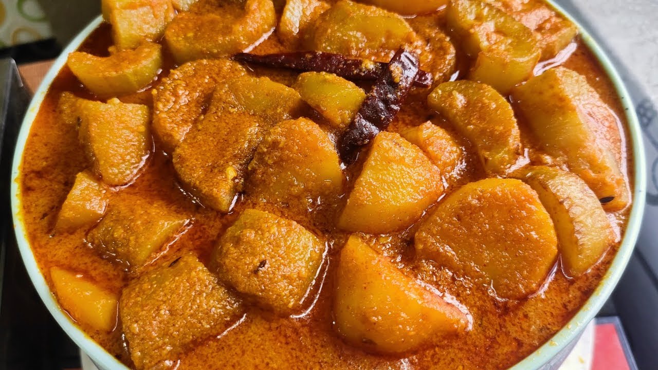 বাড়িতে বানান দারুন স্বাদের সম্পূর্ণ নিরামিষ লাউ এর তরকারি |Niramish ...