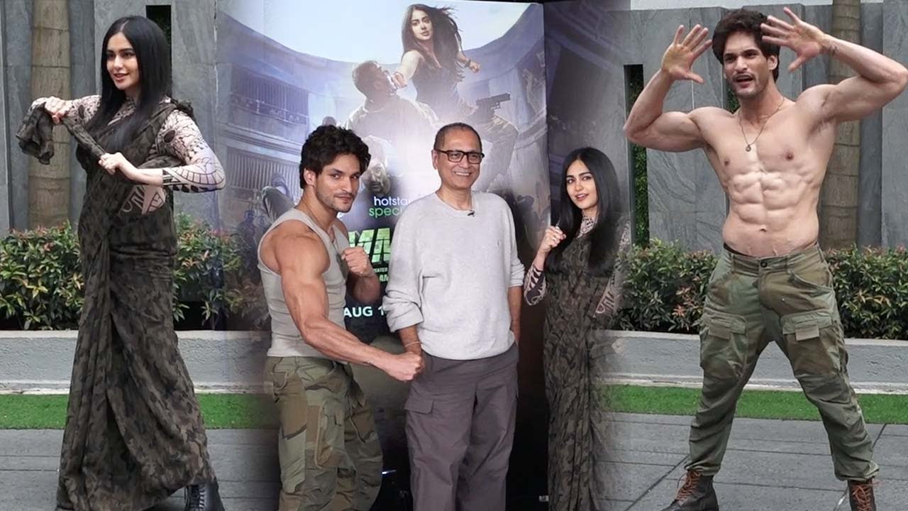 Adah Sharma और Prem Parija दिखे अपनी Web series COMMANDO को प्रमोट करते, Prem की देखिए धांसू ...