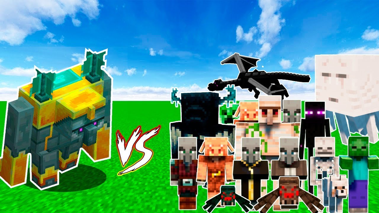 Squall Golem vs All Mobs Minecraft| All Mobs Minecraft vs Squall Golem ...