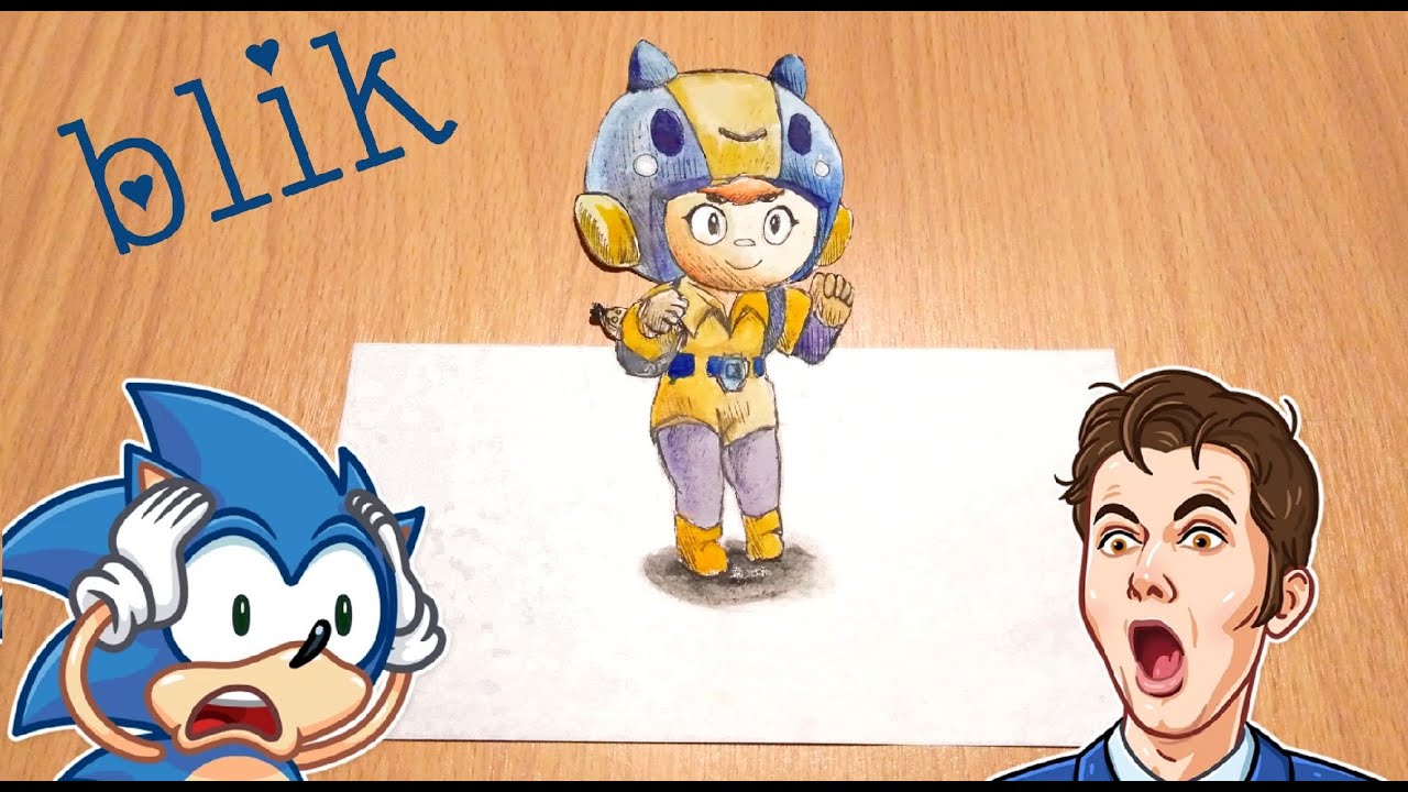How To Draw Bea 3D | Brawl Stars - YouTube