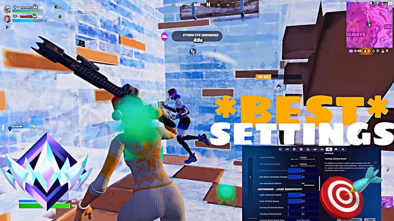 100% ACCURACY 🎯🎮 + BEST *AIMBOT* Controller Settings Fortnite Chapter 5 ...