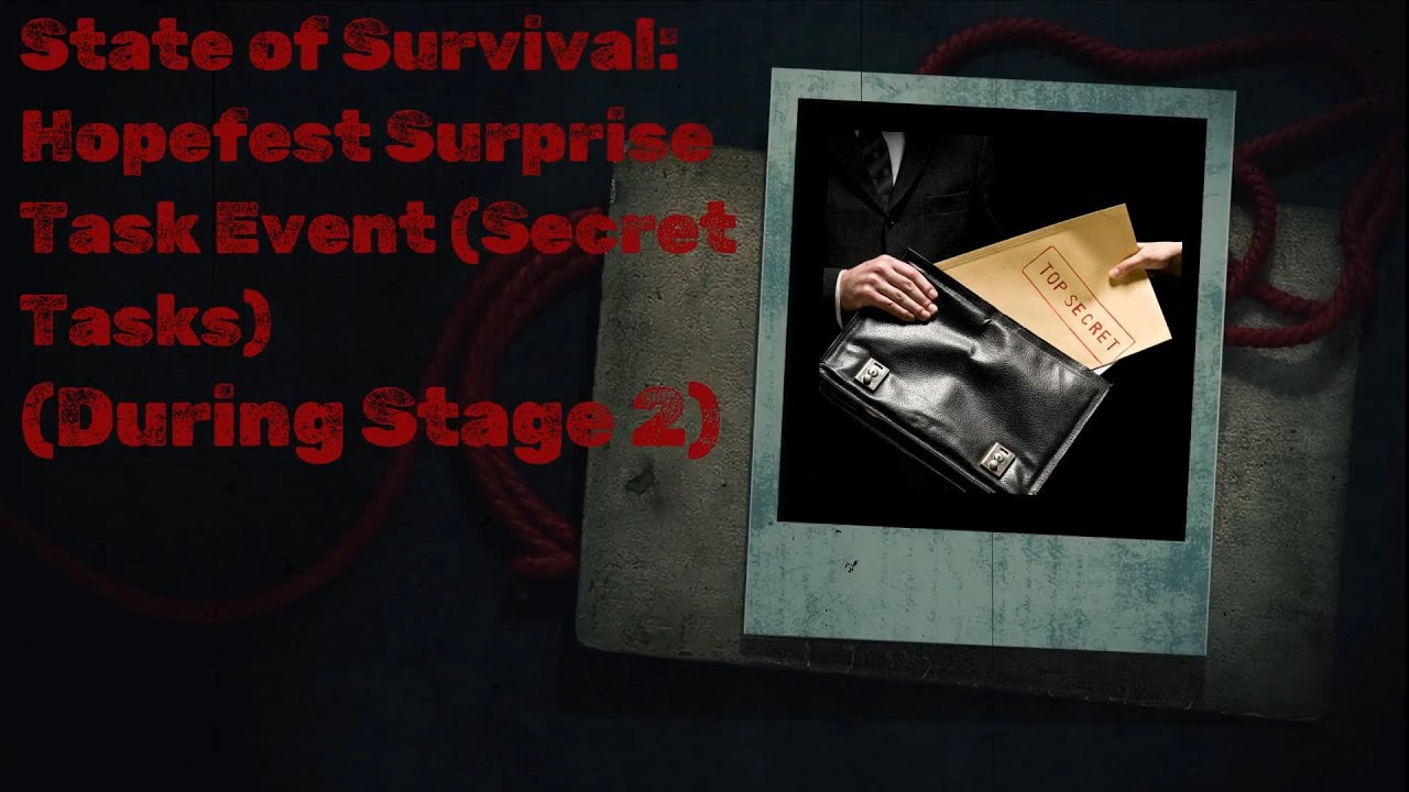 WHAT ARE THE SECRET TASKS IN THE HOPEFEST SURPRISE TASK EVENT? | State ...