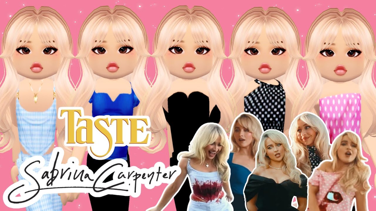 SABRINA CARPENTER 'Taste' Music Video Roblox Outfit Codes | Diaries ...