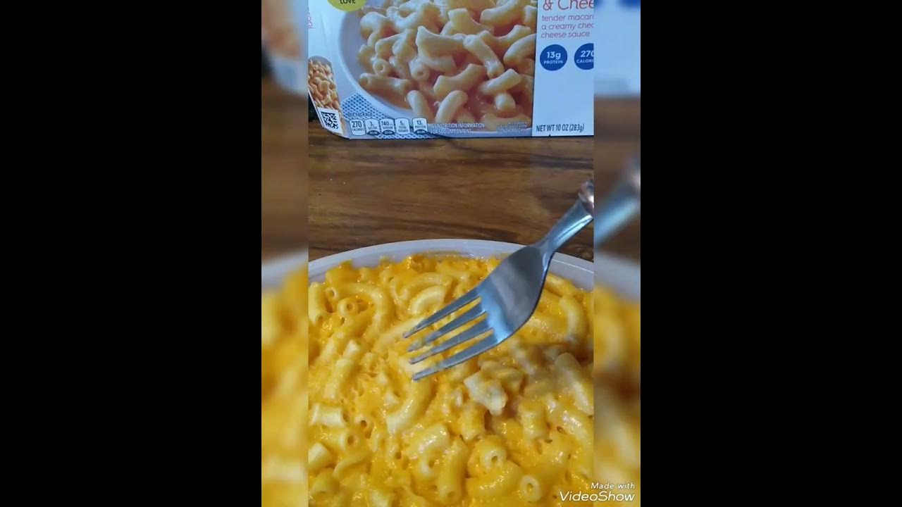Lean Cuisine Macaroni And Cheese Review Video. - YouTube