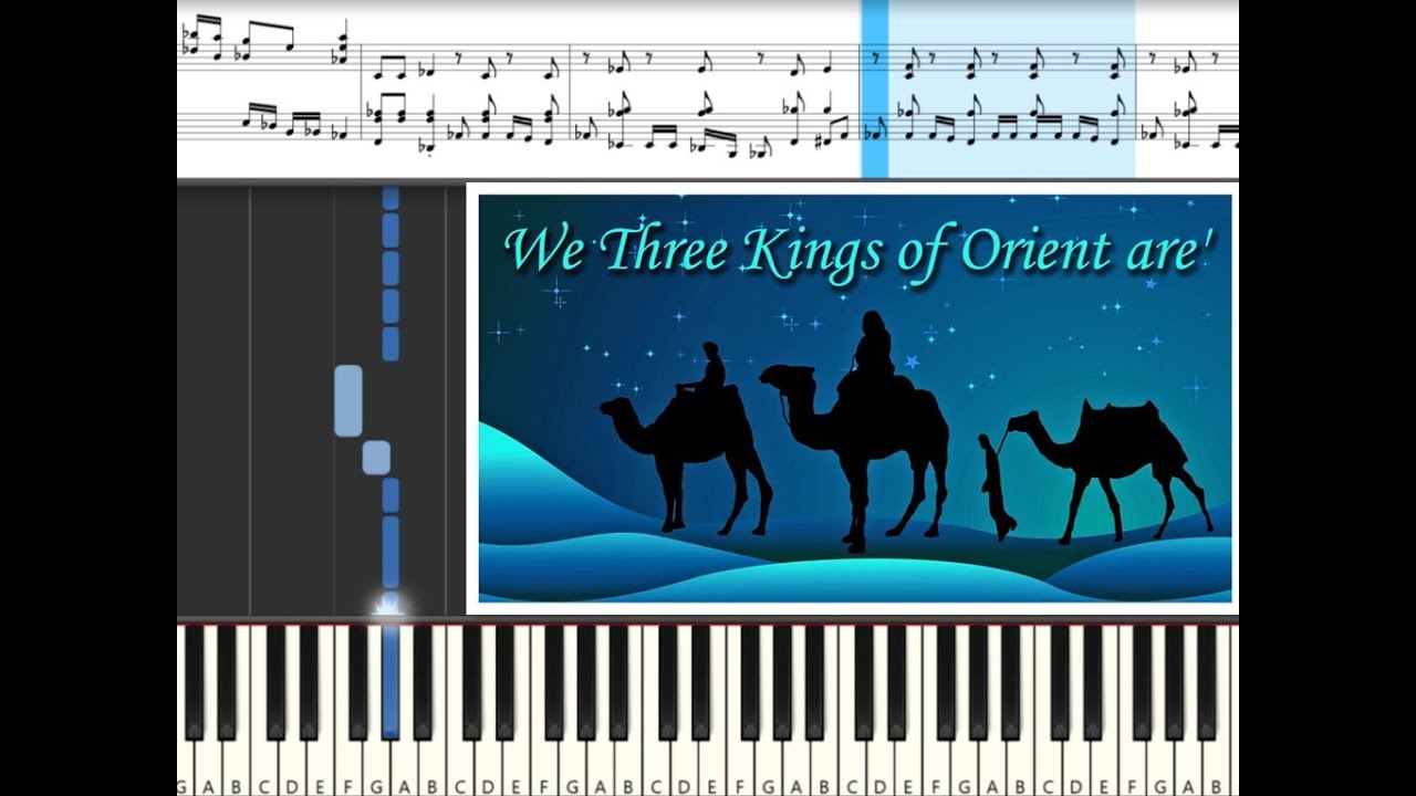 How to play We Three Kings of Orient Are on piano - YouTube