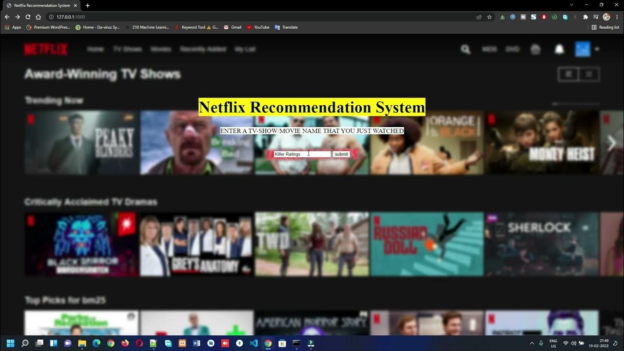 Netflix Movie Recommendation System Project on Machine Learning - YouTube